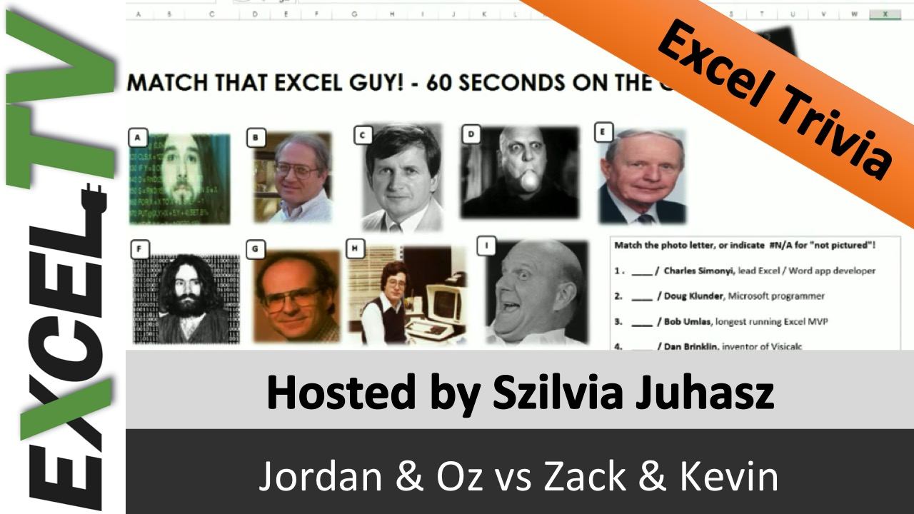 Excel Trivia Questions About The History Of Spreadsheets Excel Entertainment Excel Tv 