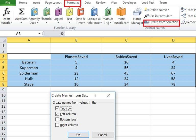 Intersection Operator with Named Ranges - Excel Tips and Tricks - Excel TV