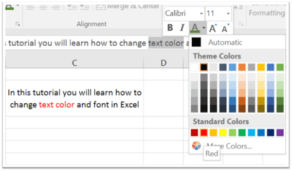 Change Text Color & Font In Excel - "How To" Tutorial - Excel TV