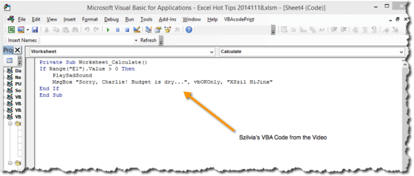 Play Sound with Excel VBA – .wav files in Excel Video Tutorial - Excel TV