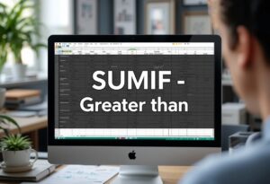 Excel SUMIF Greater Than