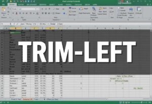 Excel TRIM Function from Left