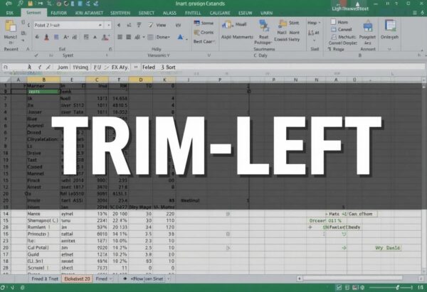 Excel TRIM Function from Left