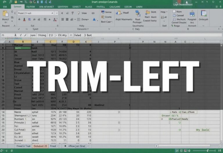 Excel TRIM Function from Left