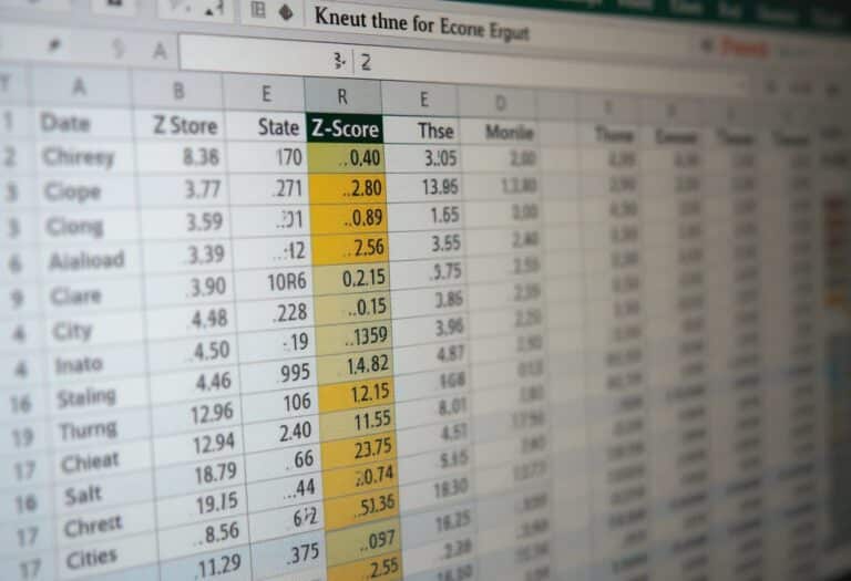 Excel Z-Score Formula